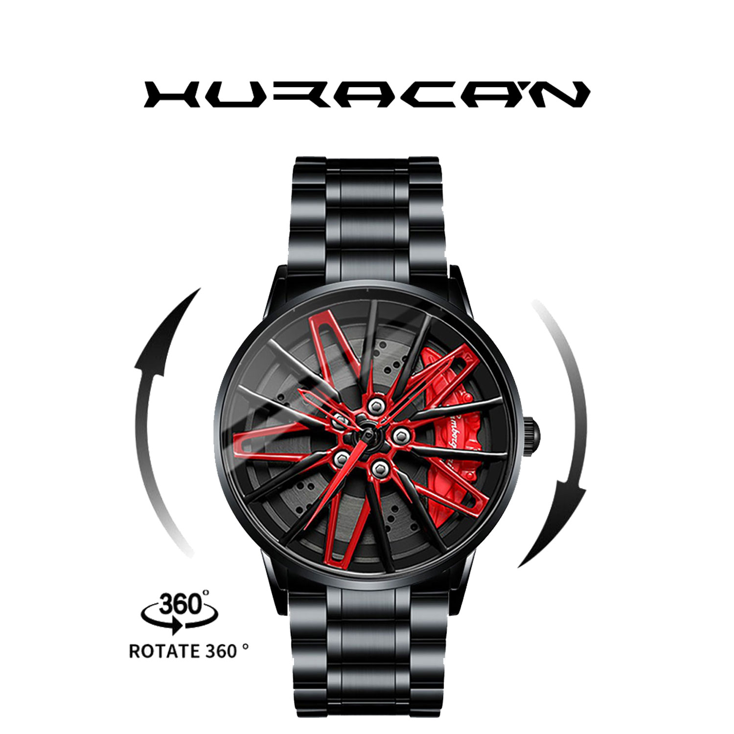 Huracan Wristwatch V1 Gyro (Red) - Race Republic